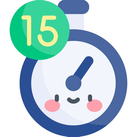 Timer Kawaii Flat Icon