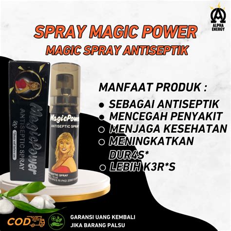 Jual Spray Magic Power Sprei Semprot Antiseptic Tahan Lama Magic Sprey