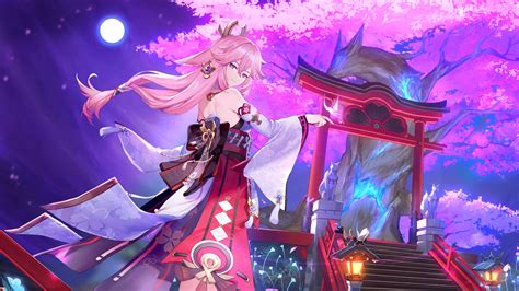 Yae Miko S Sakura Dreamscape Live Wallpaper