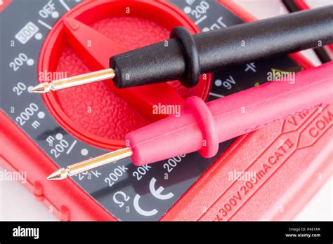 Digital Multimeter With Two Probes Stock Photo Alamy