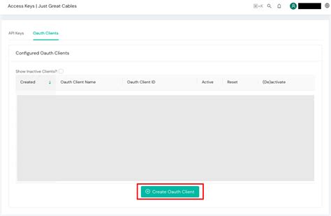 Creating Api Credentials