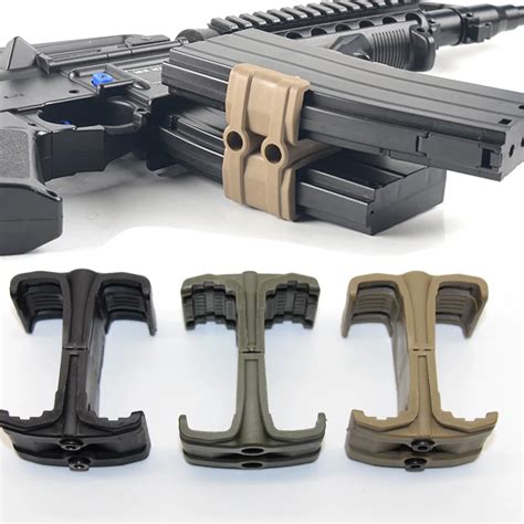 Dual Magazine Coupler Polyester Clip Pouch For Ar15 M4 Mag59 Airsoft
