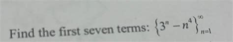 solved find the seventh partial sum of the sequence of {find