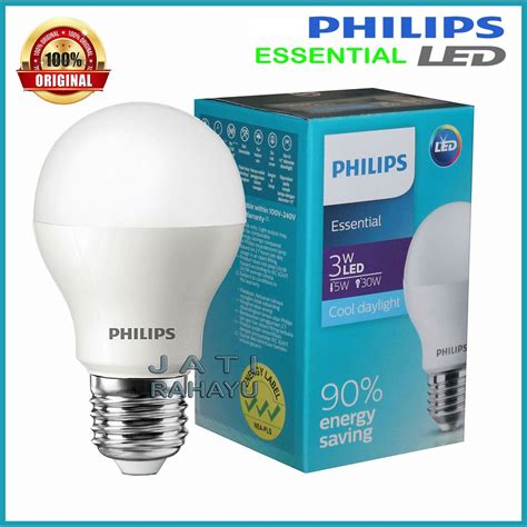 Philips Lampu Led Essential W Watt Putih Cool Daylight Shopee Indonesia