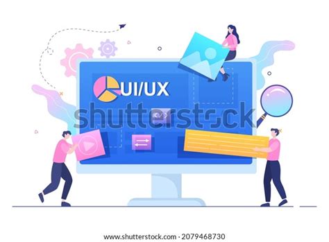 Ui Ux Programmer Flat Design Vector Stock Vector Royalty Free