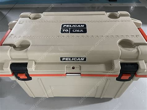 펠리칸 70qt 쿨러 탄and오렌지 색상 판매합니다 기타 캠핑용품 중고나라