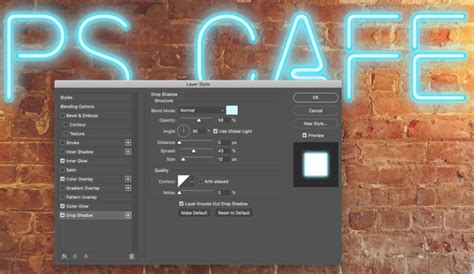 How To Create A Neon Glow In Photoshop Layer Style And Font Included PhotoshopCAFE