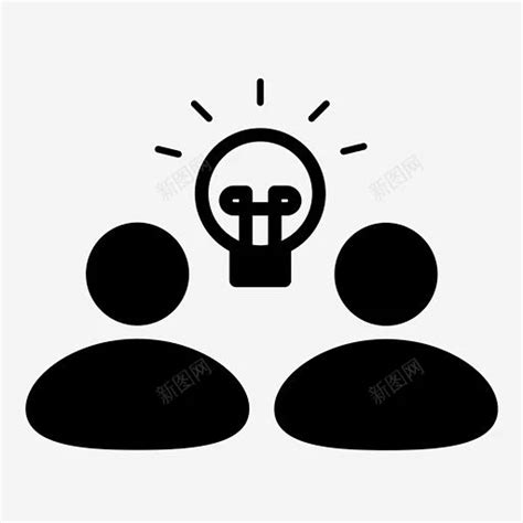 想法灯泡思考图标 页面网页 平面电商 创意素材 花瓣网