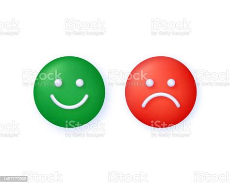 3d 피드백 감정 스케일 그림입니다 좋은 평가와 나쁜 평가의 리뷰 감정의 형태로 피드백 감정에 대한 스톡 벡터 아트 및 기타 이미지 Istock