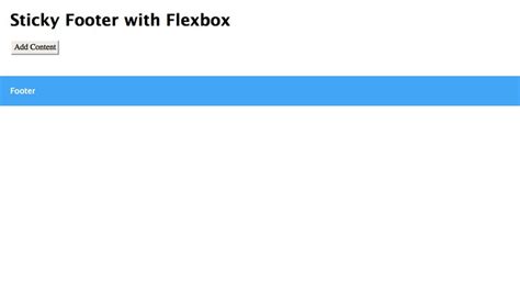 Sticky Footer With Flexbox Sticky Footer Sticky Coding