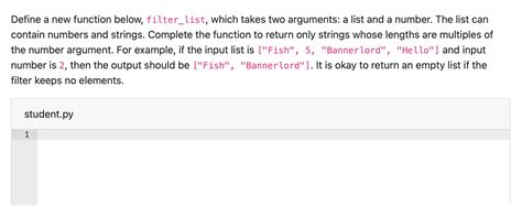 Solved Define A New Function Below Filterlist Which Takes