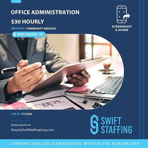Swiftjobs Swiftdifference Swiftstaffing Officeadmin Officeadministration Newsquareny