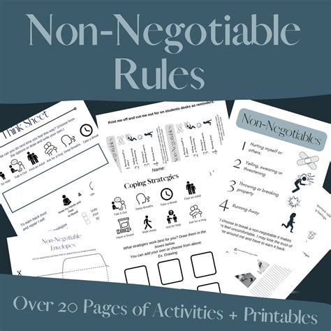 Non Negotiables For Classroom Safety Etsy