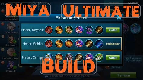 Mobile Legends Miya Ultimate Build And Fast Speed Shoots Youtube