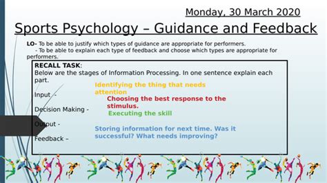 Aqa 9 1 Gcse Pe Guidance And Feedback Lesson Teaching Resources