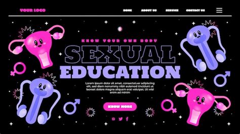 Free Vector Gradient Sex Education Landing Page