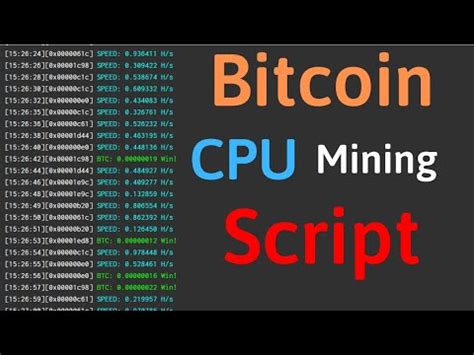 BITCOIN MINING SCRIPT FOR FREE BITCOIN MINER Coin Crypto News