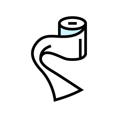 Unrolling Toilet Paper Color Icon Illustration 60185995 Vector Art At