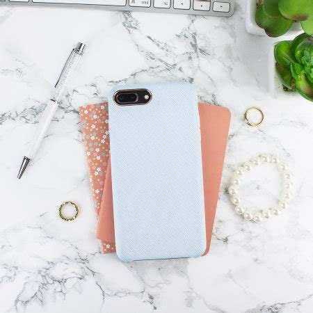 Lovecases Pretty In Pastel Iphone 8 Plus Denim Design Case Blue