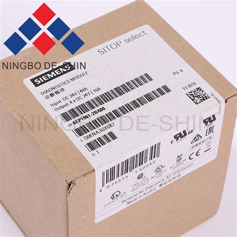 Siemens Diagnostic Module 6ep1961 2ba00 China Ningbo De Shin Industrial