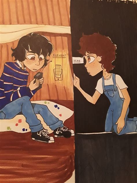 Mike And Eleven Fan Art By Alexis Hutchinson Eleven Stranger Things