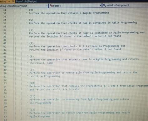 Solved Form1vb Form1vb Design X X Form Input String