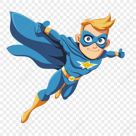 비행 슈퍼 히어로 벡터클립 아트상표만화 Png 일러스트 무료 다운로드 Lovepik