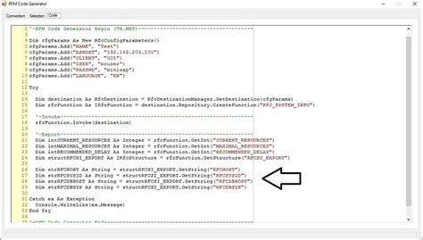 Code Generator For The Invoke Code Activity To Use Sap Rfc Function