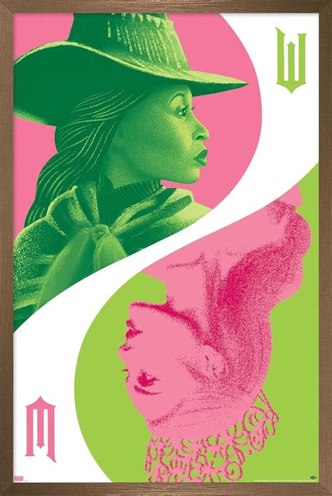 Trends International Wicked Reflection Wall Poster 34l X 224w Bronze Framed