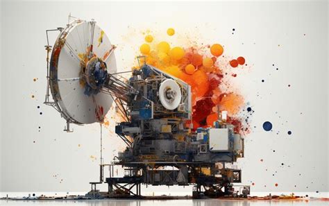 Premium Ai Image White Background Spaceborne Synthetic Aperture Radar