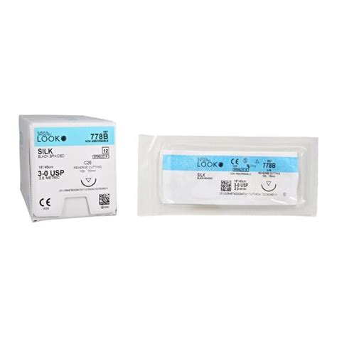 Look Silk Braided Sutures 12box Ebiko Dental