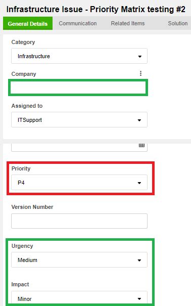 Priority Matrix Not Applying To New Tickets Community