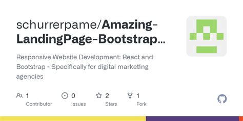 github schurrerpame amazing landingpage bootstrap react responsive