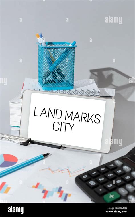 Writing Displaying Text Land Marks City Business Concept Important Architecture Places In The