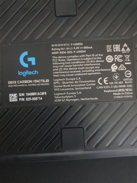 Logitech G513 Keyboard Computers And Tech Parts And Accessories Computer Keyboard On Carousell