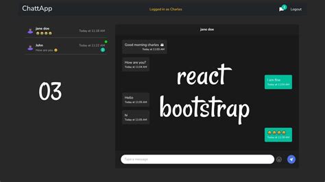Real Time Chat App 3 React Bootstrap React Nodejs And Youtube