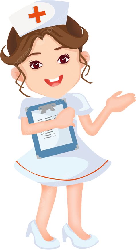 핸드 드로잉 캐릭터 일러스트 간호사 디자인 요소 손으로 그린 만화 미소 짓 는 간호사 Png 일러스트 및 Psd 이미지 무료 다운로드 Pngtree