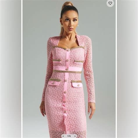 Bella Barrett Dresses Bella Barrett Boutique Dress Pink With Gold