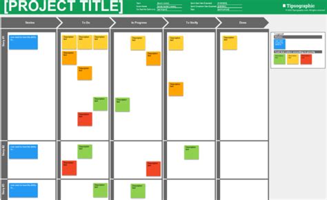 Scrum Board Excel Template