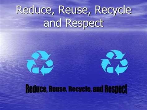 PPT Reduce Reuse Recycle And Respect PowerPoint Presentation Free Download ID 6527688