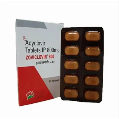 Zoviclovir 800 Acyclovir 800mg At Rs 367stripe Antiviral Drugs In