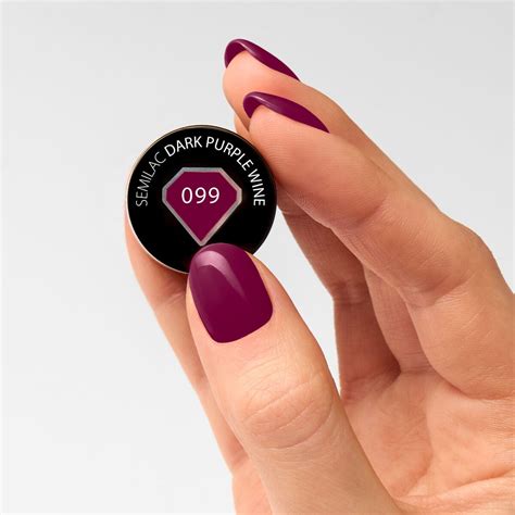 Semilac Vernis Semi Permanent Dark Purple 099 7ml Profi Nails France