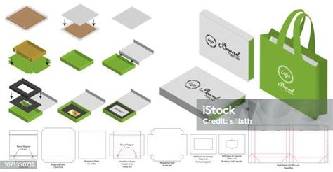 상자 포장 다 잘라 템플릿 디자인 3 차원 모형 0명에 대한 스톡 벡터 아트 및 기타 이미지 0명 3차원 형태 가방 Istock