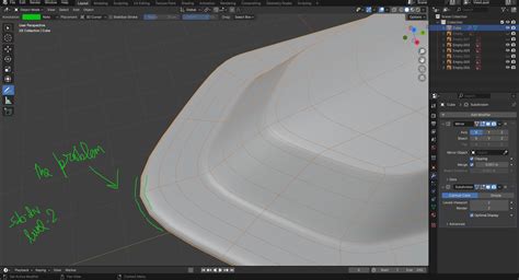 Modeling Subdivision Modifier And Smooth By Angle Not Creating Smooth Surfaces Blender Stack