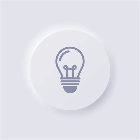 Lightbulb Icon Set Multicolor Neumorphism Button Soft Ui Design For Web Design Application Ui