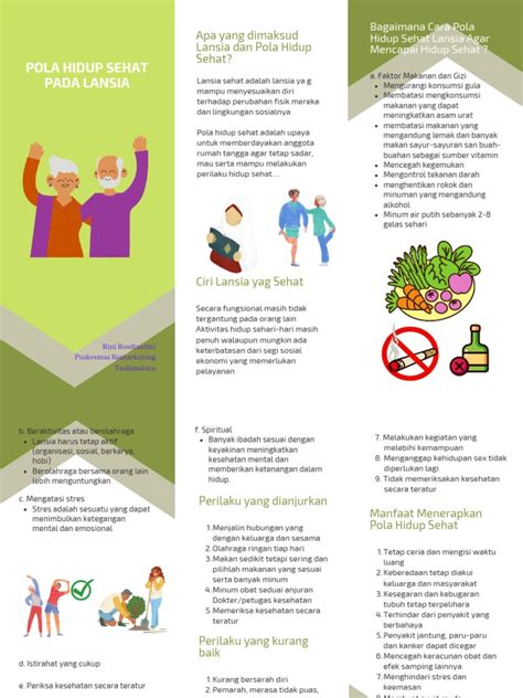 Leafletpola Hidup Sehat Pada Lansia Pdf