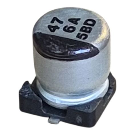 Capacitor Eletrolitico Smd 47uf 6 3v 5x6mm Ecev0ja470p Power Circuit