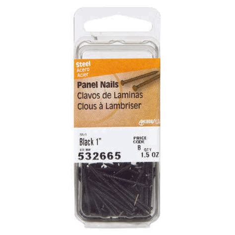 Hillman 1 In Panel Steel Nail Large Head Pack Of 6