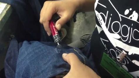 Grinding Of Denim Jeans Youtube