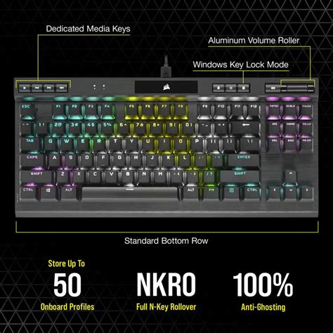Corsair Launches K Rgb Tkl Optical Mechanical Gaming Keyboard With Pbt Double Shot Keycaps